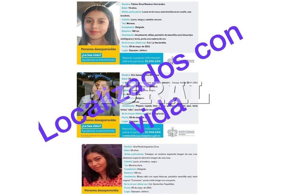 Localizan A Tres De Seis Jóvenes Desaparecidos En Zapopan